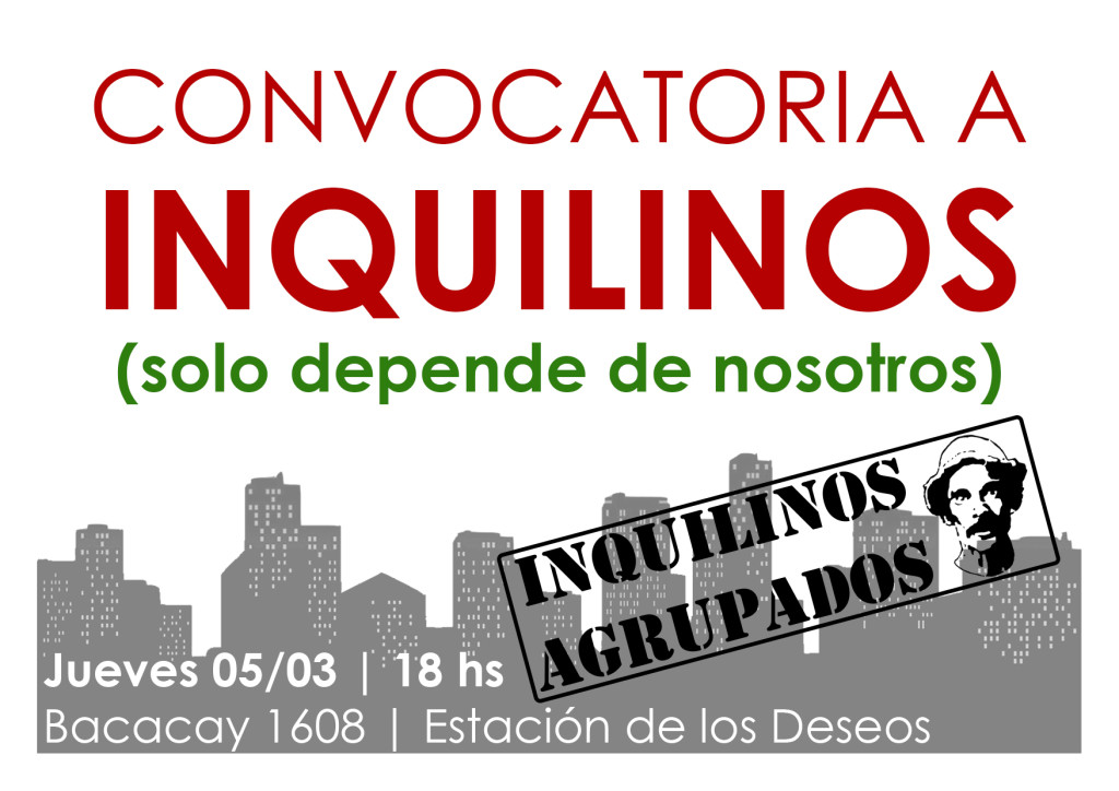 Los inquilinos nos estamos organizando para reclamar por nuestros ...